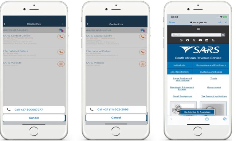 Guide to Services offered via the SARS MobiApp | South African Revenue ...