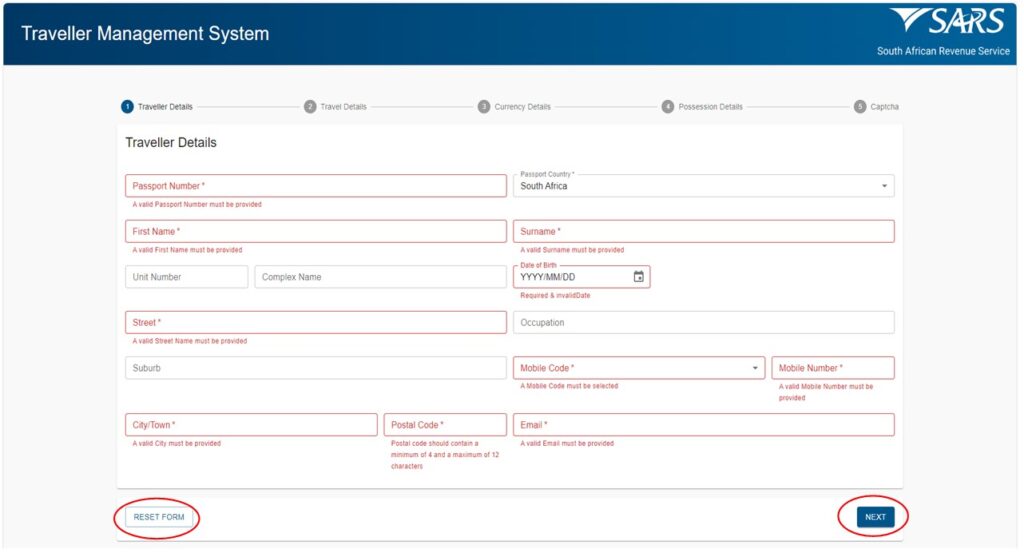 Guide to SATMS Through SARS Website | South African Revenue Service