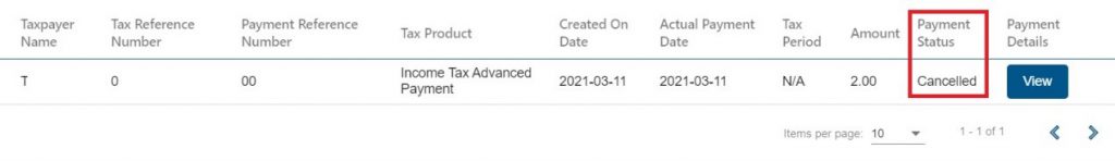 eFiling Payments (Credit Push) | South African Revenue Service