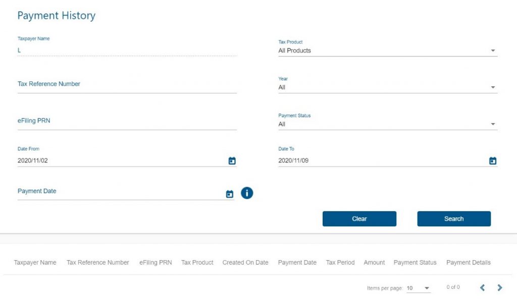 eFiling Payments (Credit Push) | South African Revenue Service