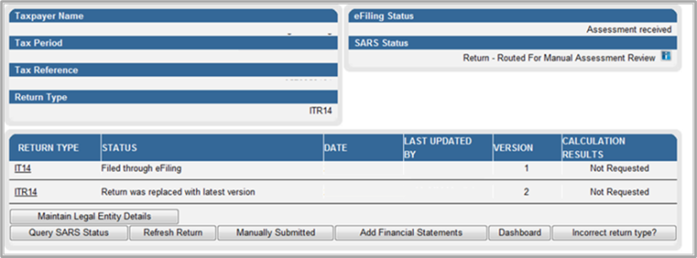 Guide to Complete the Company Income Tax Return ITR14 via eFiling ...