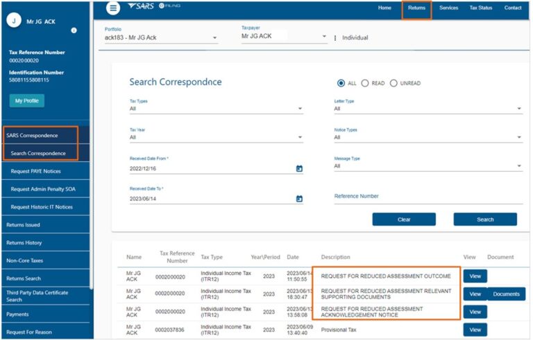Guide to Submit Request for Reduced Assessment (RRA01) via eFiling for ...