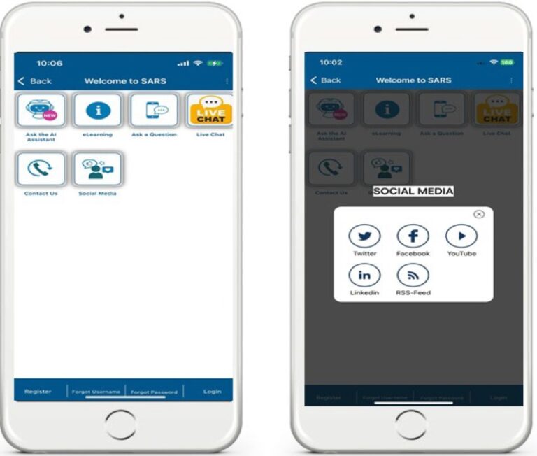 Guide to Services offered via the SARS MobiApp | South African Revenue ...