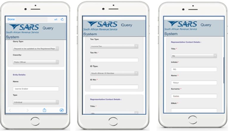 Guide to Services offered via the SARS MobiApp | South African Revenue ...