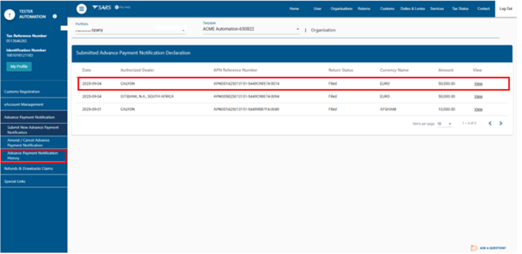 Guide to Submission of Advance Import Payments | South African Revenue ...
