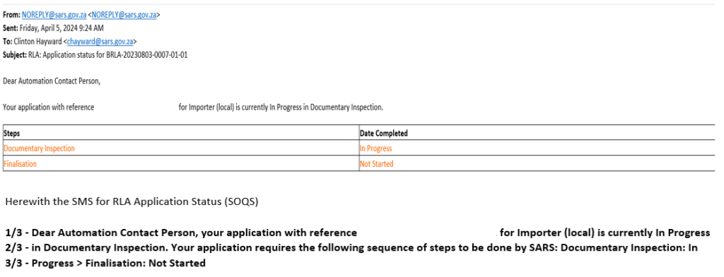 Guide to Customs and Excise SARS Online Query System (SOQS) | South ...