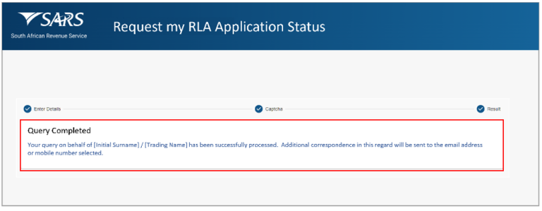 Guide to Customs and Excise SARS Online Query System (SOQS) | South ...
