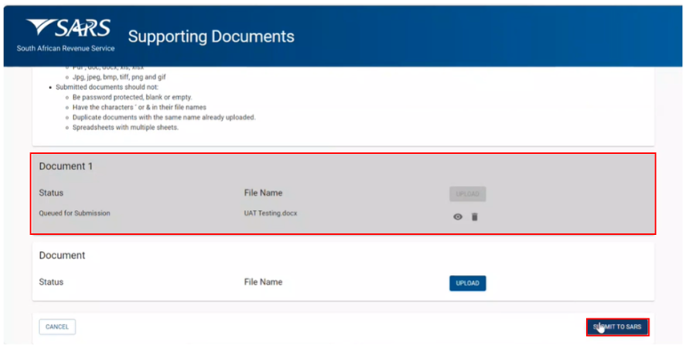 Guide to Customs and Excise SARS Online Query System (SOQS) | South ...