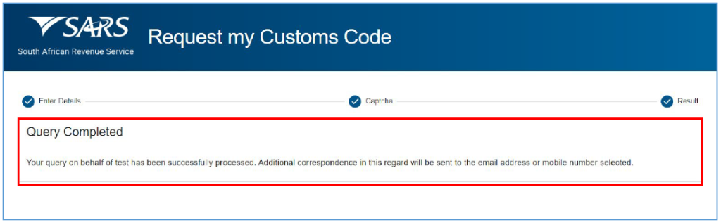 Guide to Customs and Excise SARS Online Query System (SOQS) | South ...
