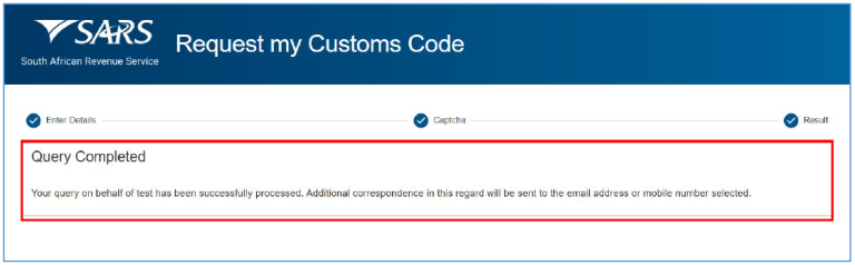 Guide to Customs and Excise SARS Online Query System (SOQS) | South ...