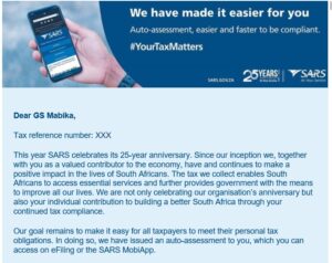 Current Surveys, SMSs and Emails | South African Revenue Service