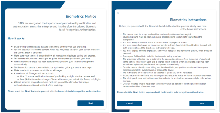 Guide to Register for eFiling and Manage your User Profile | South African Revenue Service