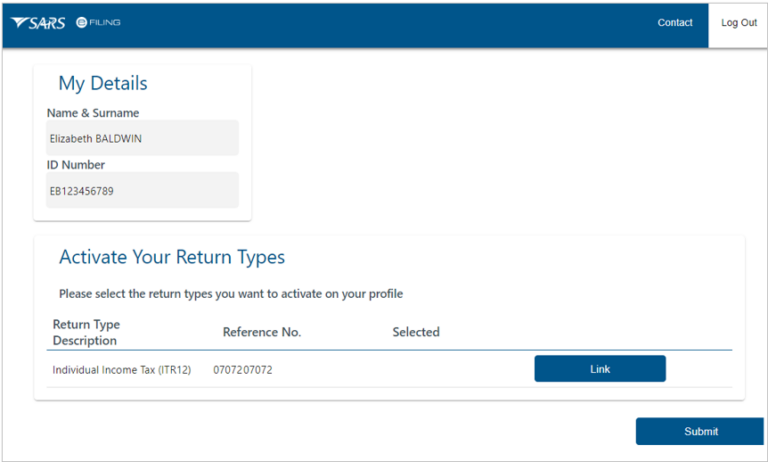 Guide to Register for eFiling and Manage your User Profile | South African Revenue Service