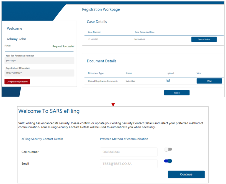 Guide to Register for eFiling and Manage your User Profile | South ...