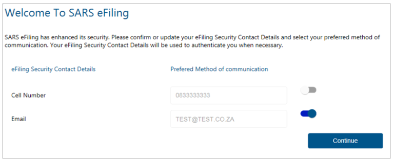 Guide to Register for eFiling and Manage your User Profile | South ...