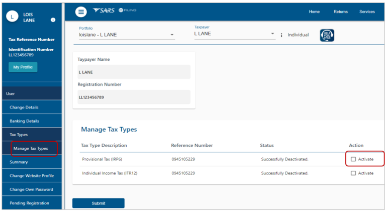 Guide to Register for eFiling and Manage your User Profile | South ...