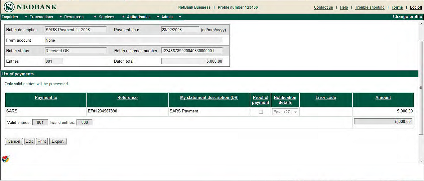 NetBank | South African Revenue Service