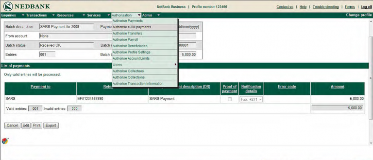 NetBank | South African Revenue Service