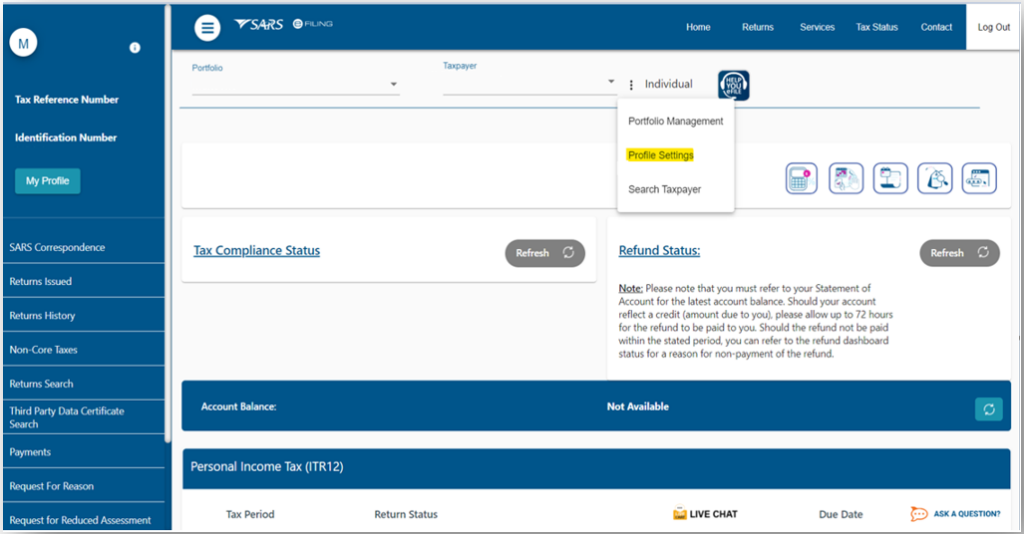 Guide to Register for the use of the SARS MobiApp | South African ...
