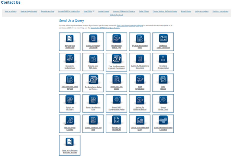 Guide to the SARS Online Query System (SOQS) | South African Revenue ...