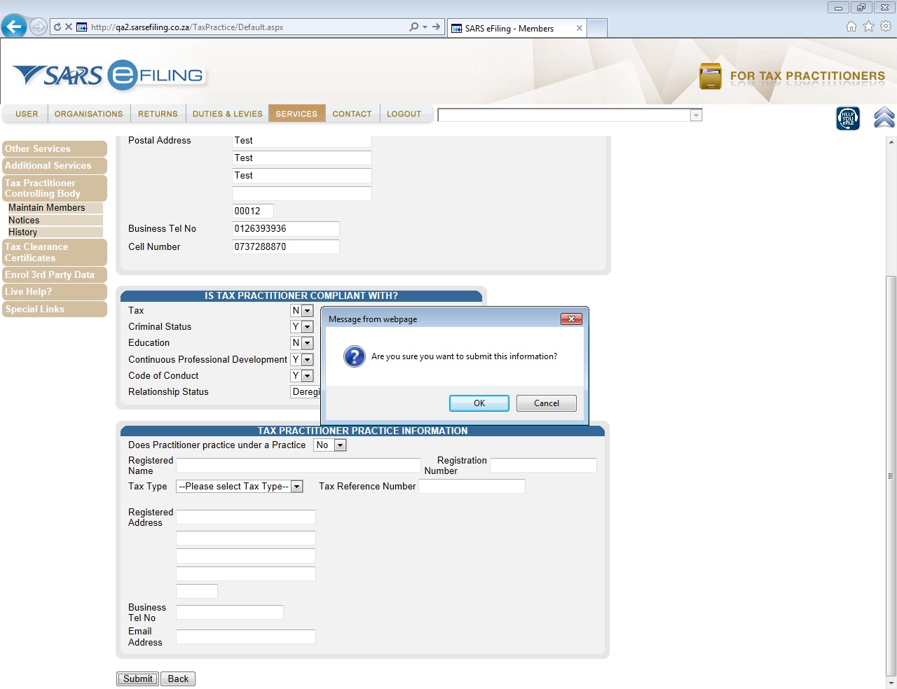 Data Submission and Maintenance of Controlling Bodies | South African ...