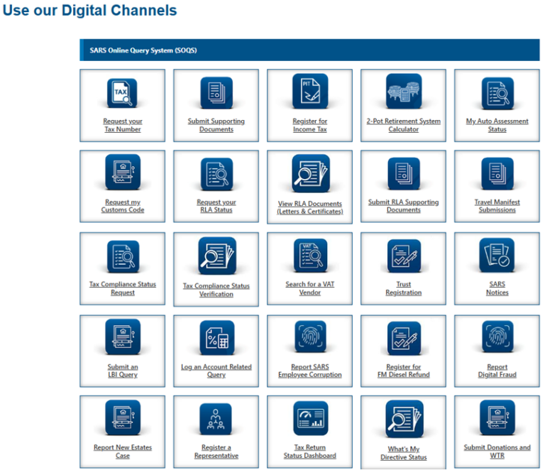 Guide to the SARS Online Query System (SOQS) | South African Revenue ...