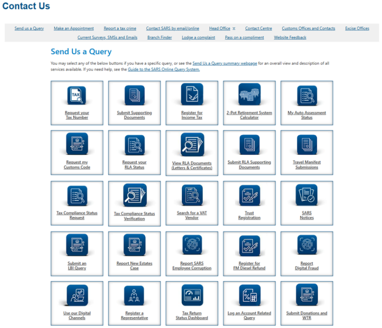 Guide to the SARS Online Query System (SOQS) | South African Revenue ...