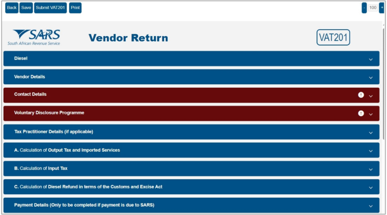 Guide to Completing the Value-Added Tax (VAT201) Return | South African ...