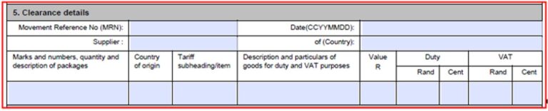 Guide to Completion of DA 70 | South African Revenue Service