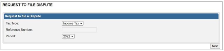 Guide to submit a dispute via eFiling | South African Revenue Service